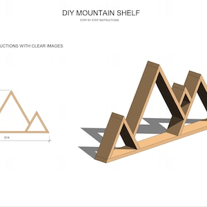 4 Peak Mountain Shelf Step by Step DIY Building Plans - Etsy