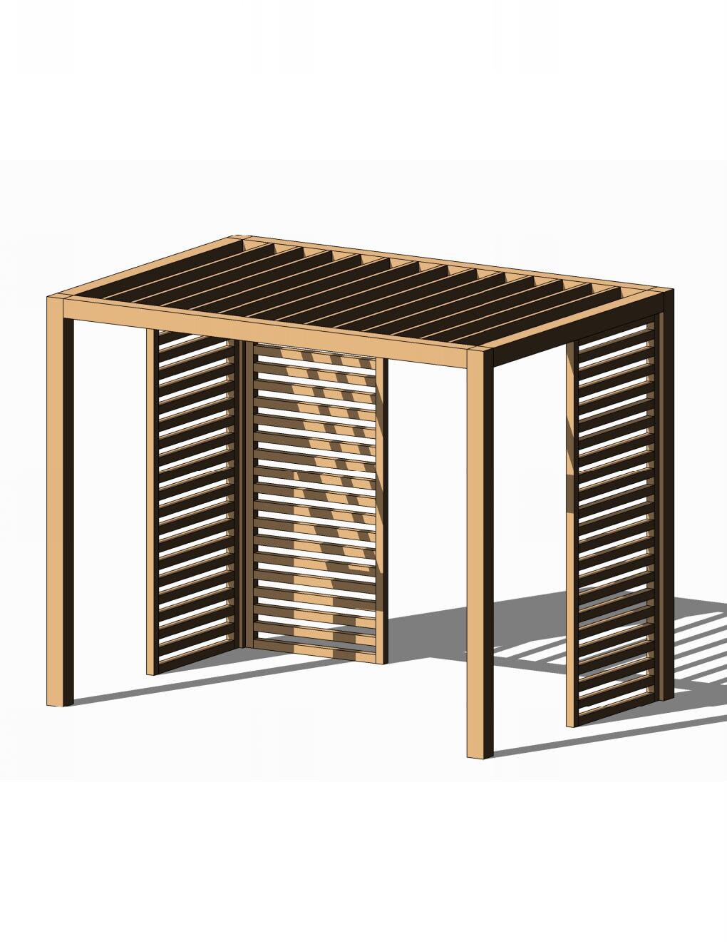 Step by Step DIY Modern Pergola Building Plans - Etsy