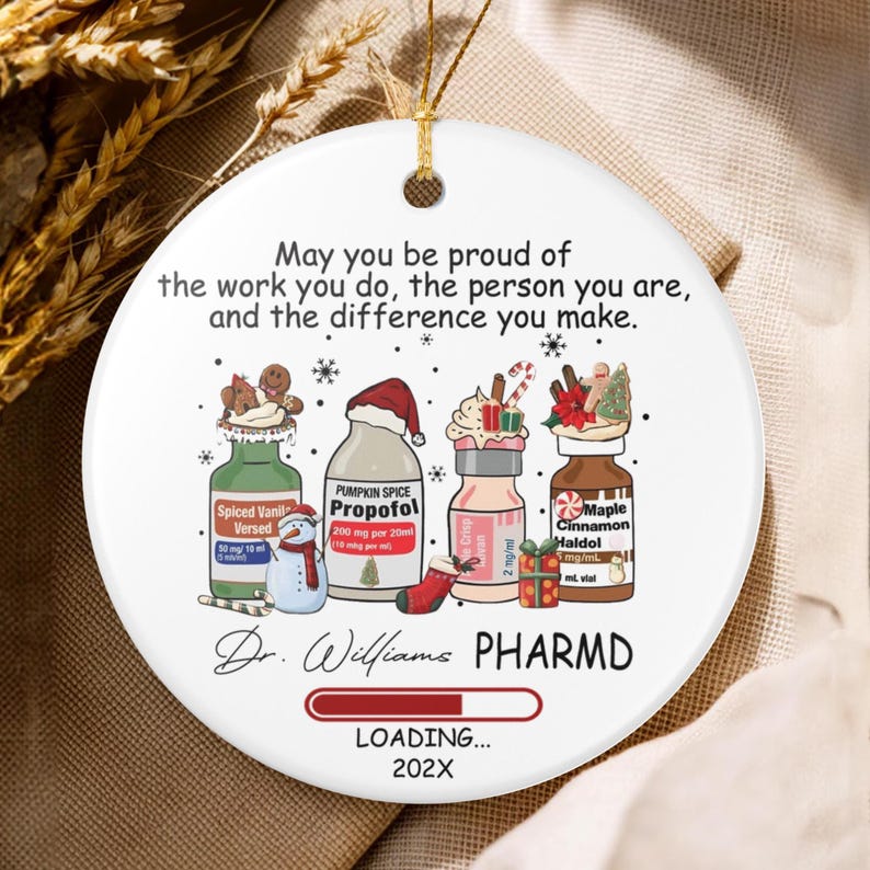 Personalized Future Pharmacist Ornament, Custom Pharmacy Ornament ...