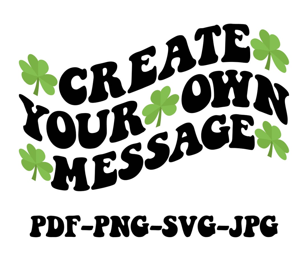 Custom Text SVG, PNG, PDF, Custom Quote Svg, Custom Wavy Stacked Text ...