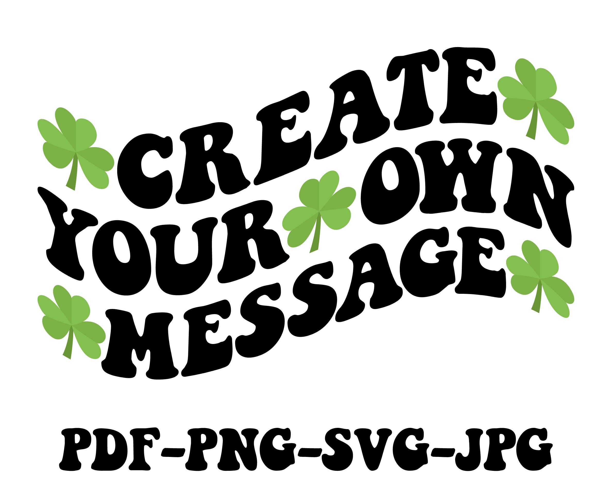 Custom Text SVG, PNG, PDF, Custom Quote Svg, Custom Wavy Stacked Text ...