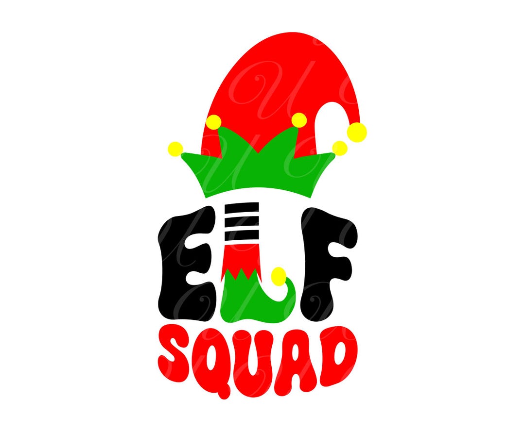 Elf Squad SVG, PNG, PDF, Christmas Shirt Design, Christmas Elf Squad ...
