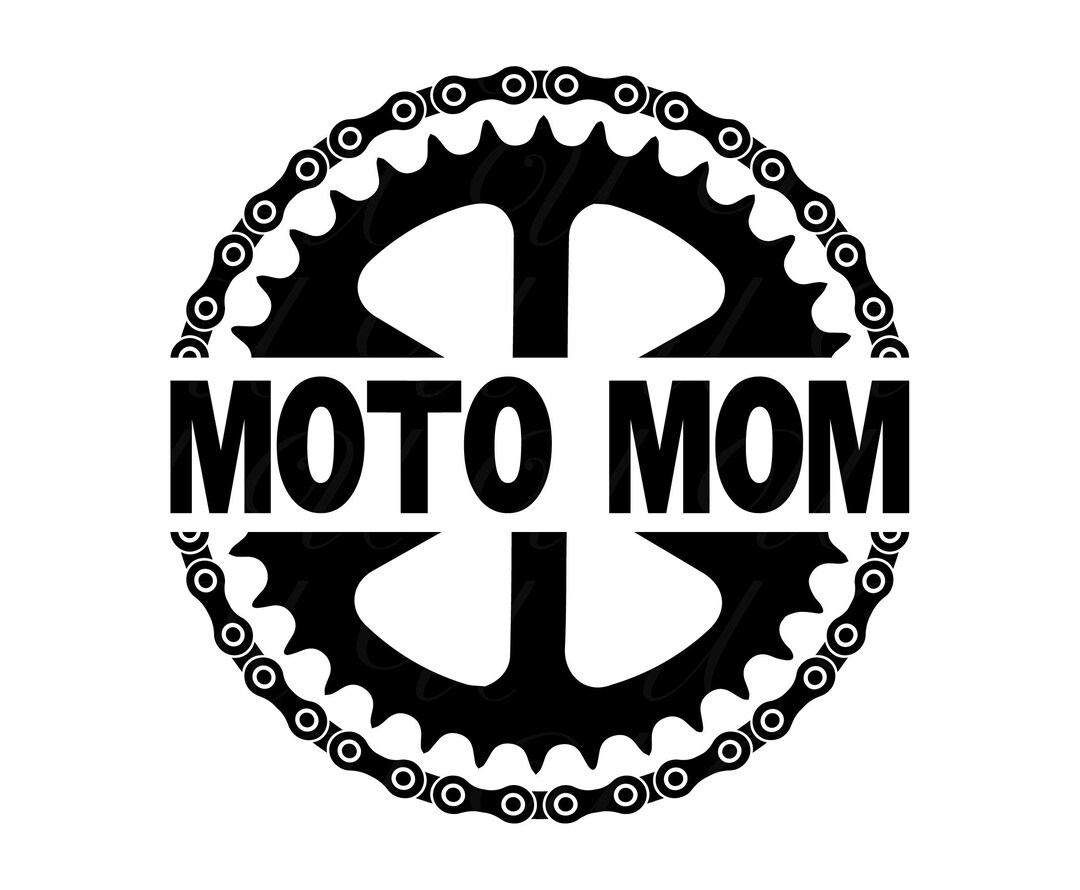 Moto Mom SVG, PNG, PDF, Moto Mom With Motorcycle Chain Shirt, Motocross ...