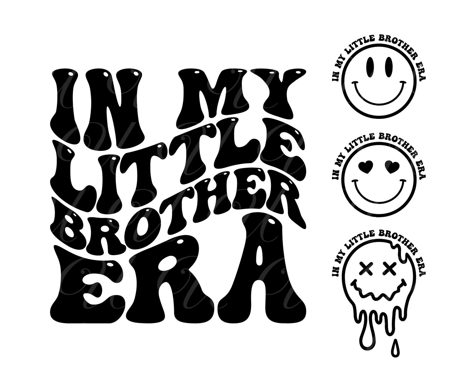 In My Little Brother Era SVG, PNG, Little Brother Shirt Png, Little ...