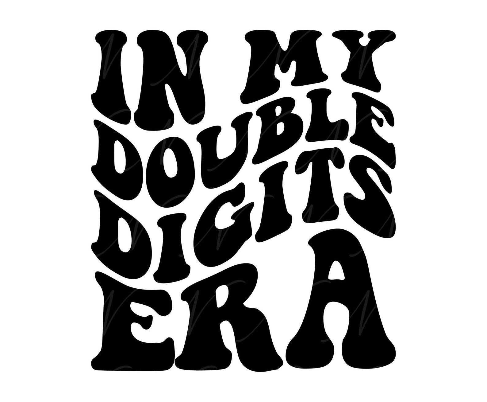 In My Double Digits Era SVG, PNG, PDF, Double Digits Shirt Png, 10th ...