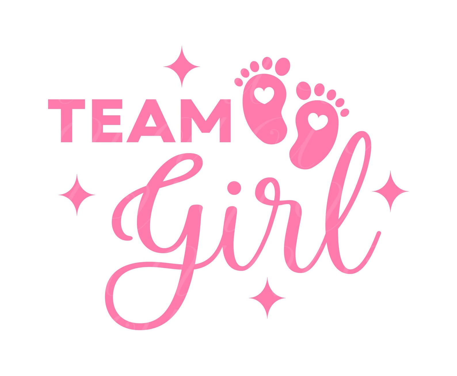 Team Girl SVG, PNG, PDF, Team Girl Shirt, Baby Announcement, Gender ...