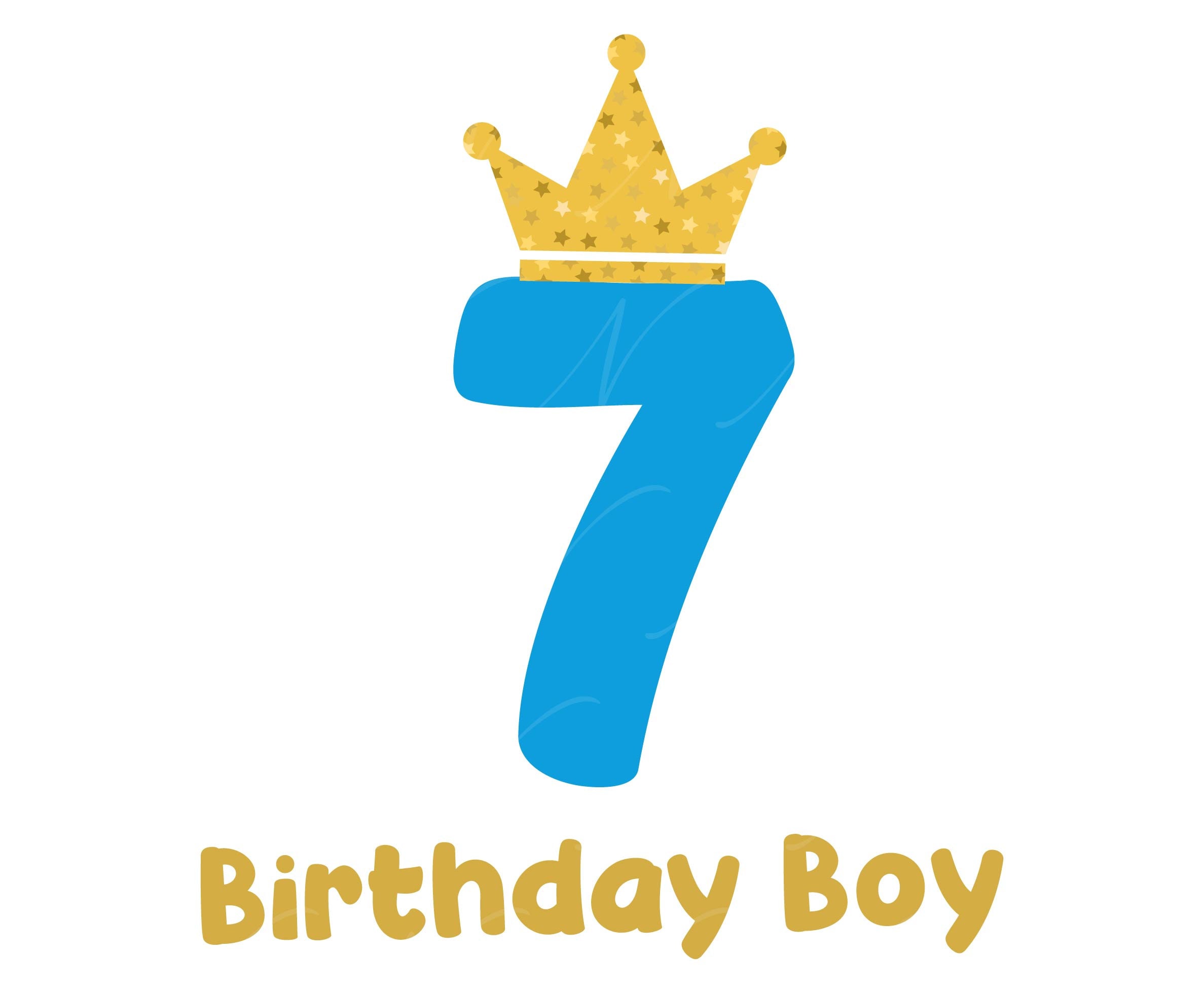 7th Birthday SVG, PNG, PDF, 7th Birthday Shirt Png, Birthday Boy Svg ...