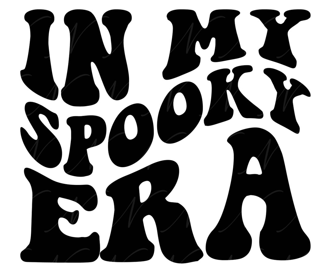 In My Spooky Era SVG PNG PDF Spooky Shirt Png Halloween - Etsy