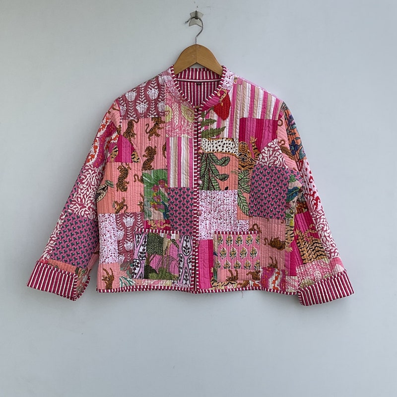 Patchwork Jacket Women - Etsy