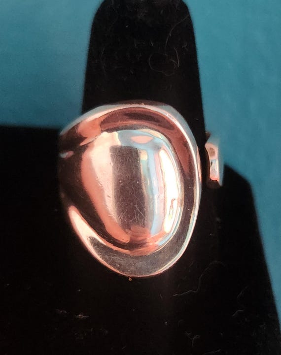 925 Mexican Silver Ring, size 9.5, Taxco Silver - Gem