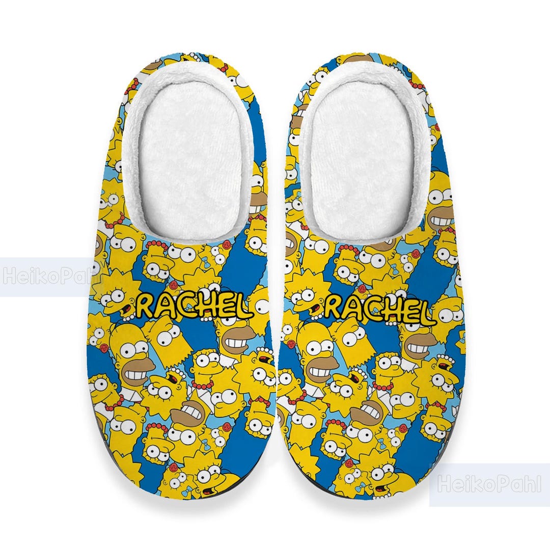 The Simpsons TV Sitcom 3D All Over Printed Slippers, Winter Slippers ...