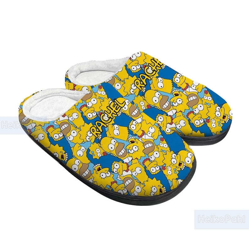 The Simpsons TV Sitcom 3D All Over Printed Slippers, Winter Slippers ...