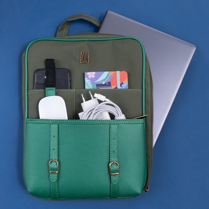 Vegan Leather Laptop Backpack – Waterproof Convertible Crossbody Work ...