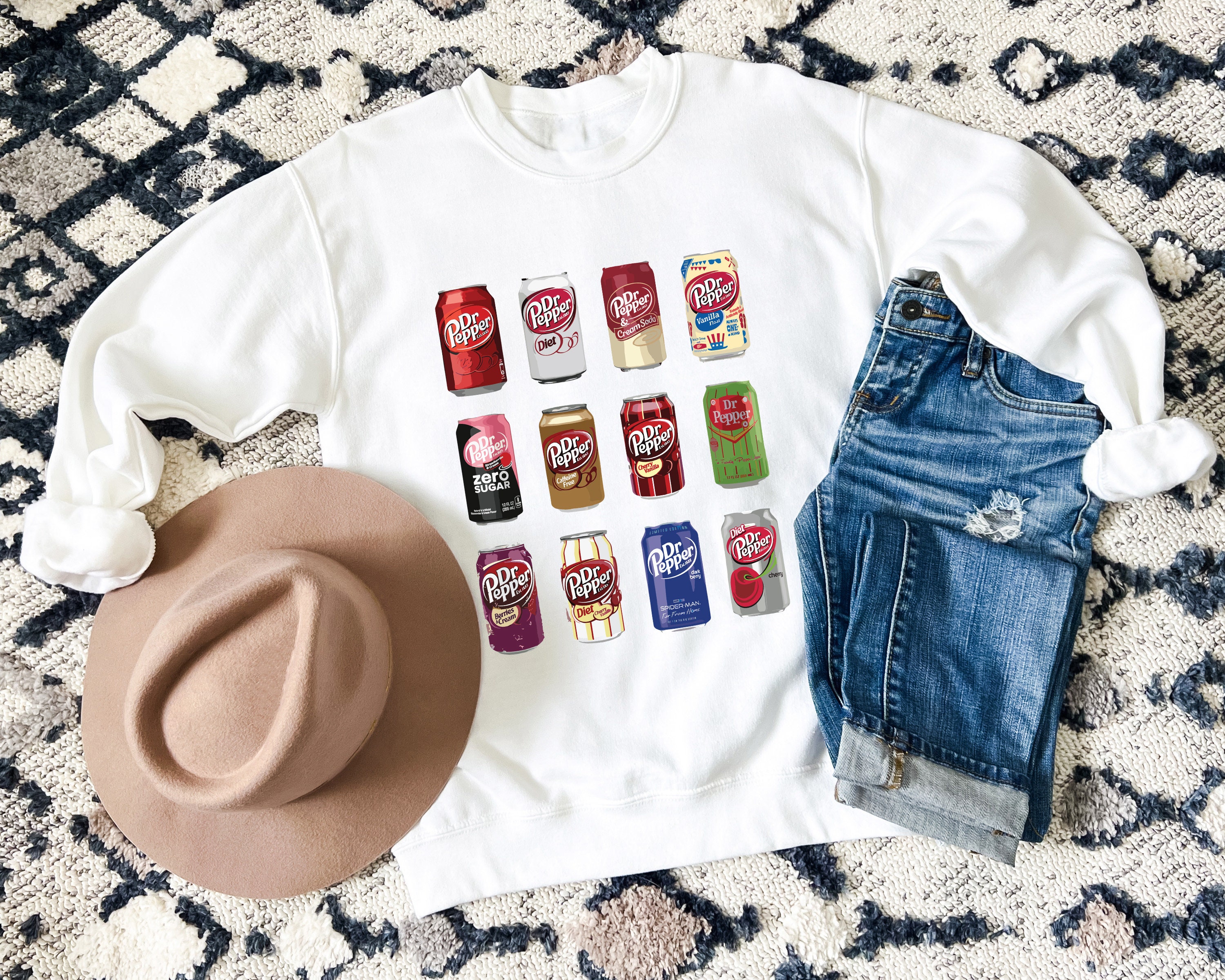 Trendy Soda Sweatshirt, Vintage Soda Canned Shirt Gift, Soda Crewneck ...