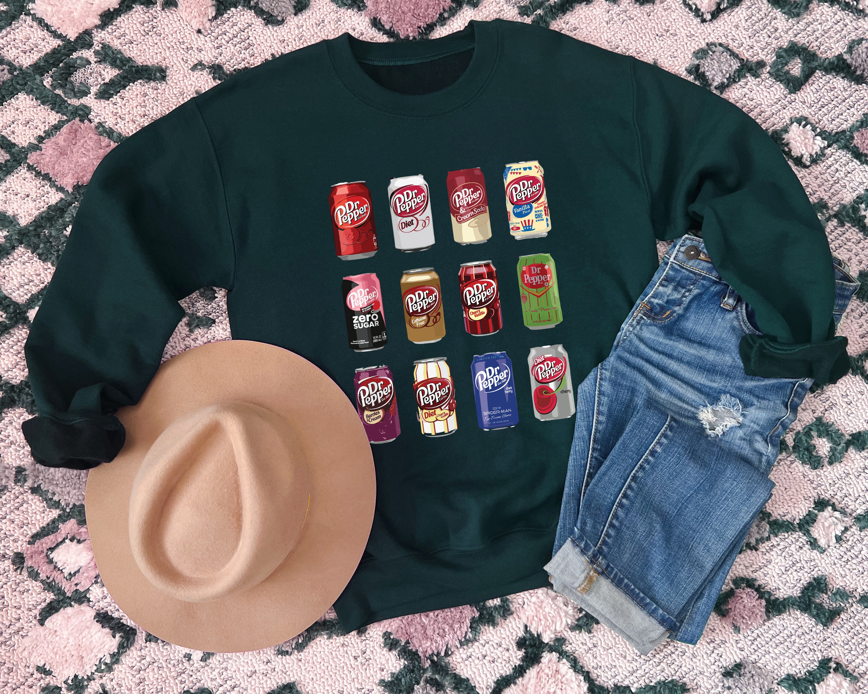 Trendy Soda Sweatshirt, Vintage Soda Canned Shirt Gift, Soda Crewneck ...