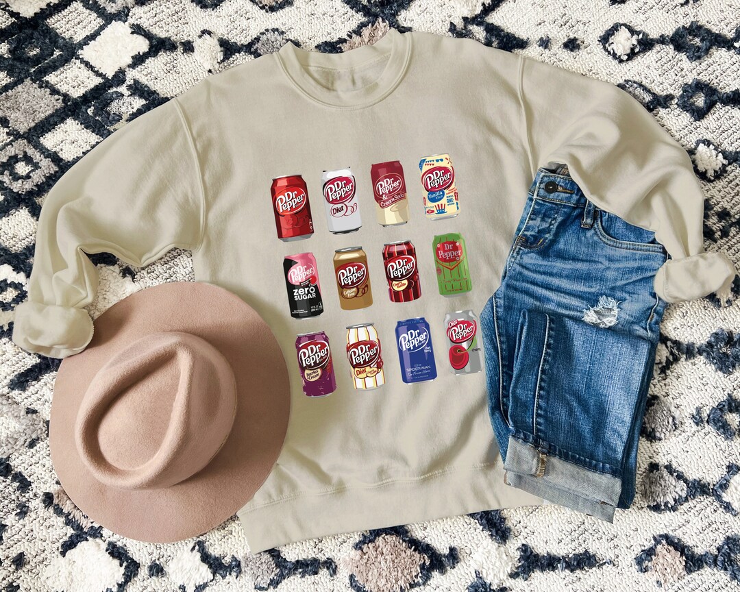 Trendy Soda Sweatshirt, Vintage Soda Canned Shirt Gift, Soda Crewneck ...