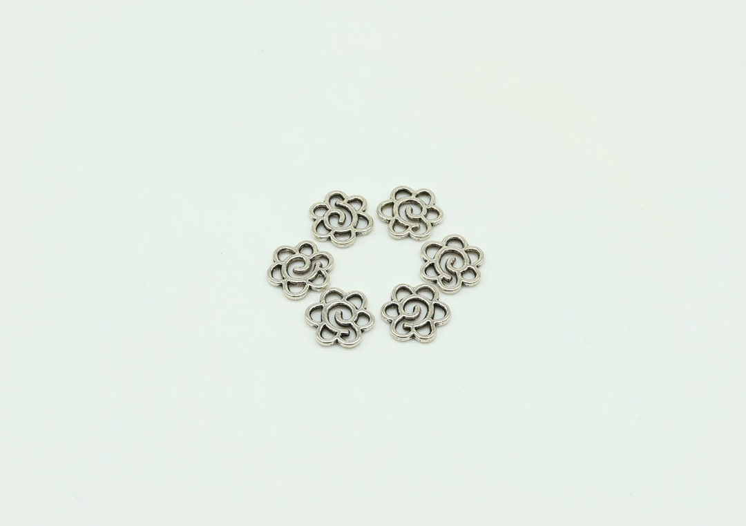 Mini Flower Connector | Floral Craft Supply | Flower Link | Pendant ...