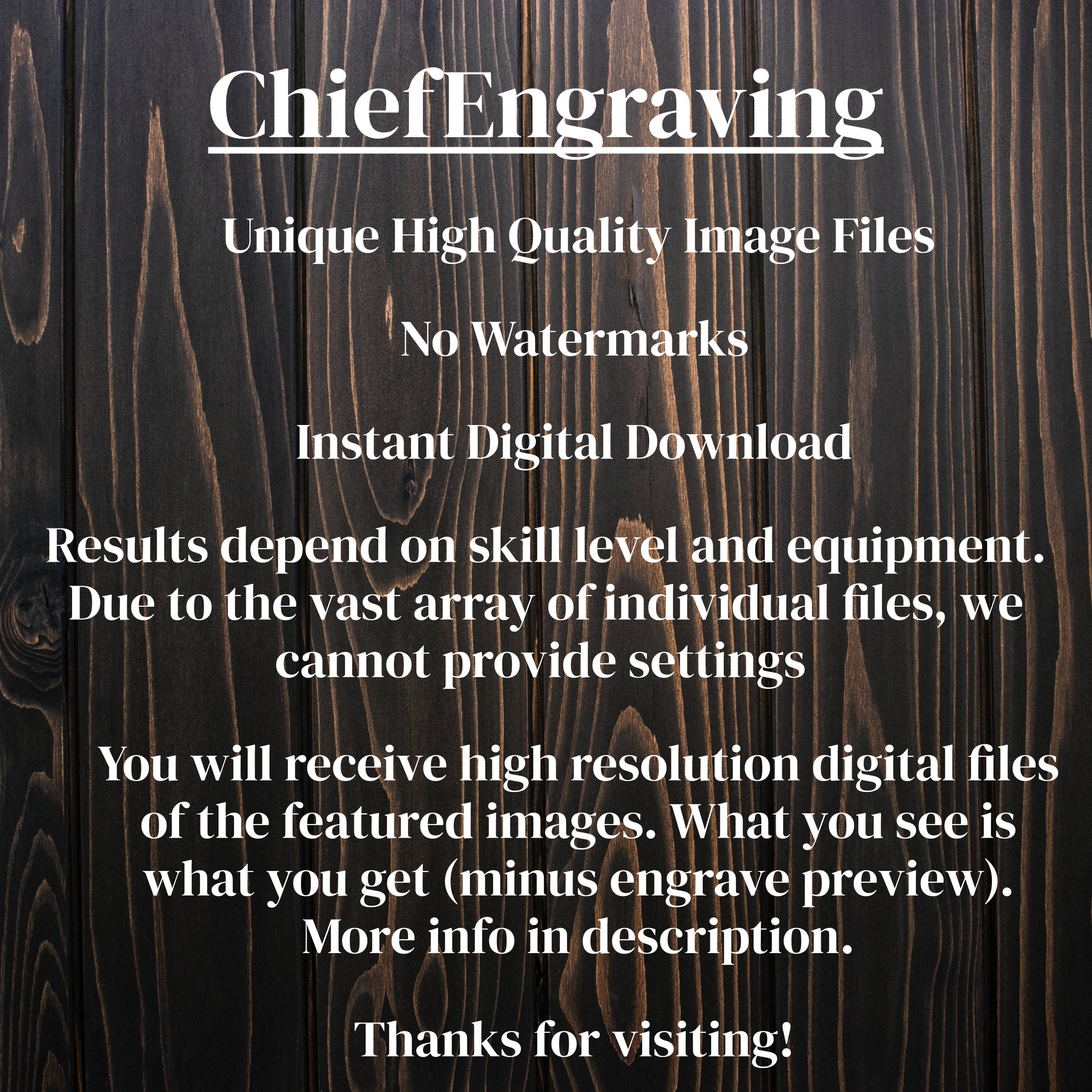 Laser File for Engraving | High Resolution PNG for Laser Crafters | 300 ...