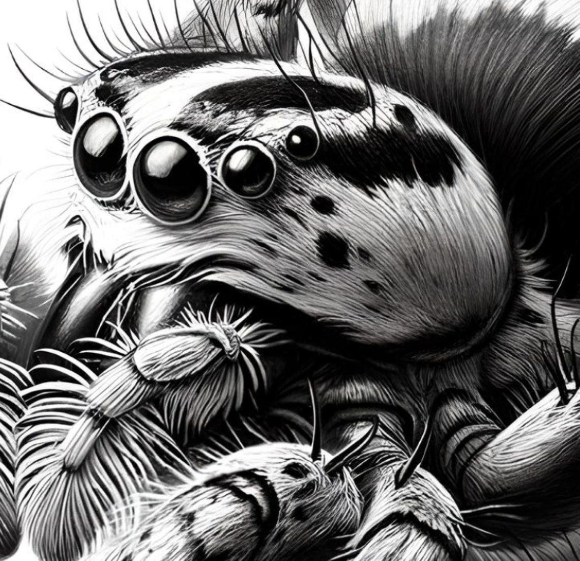 Jumping Spider Laser Engraving File Intricate Arachnid Design for DIY ...