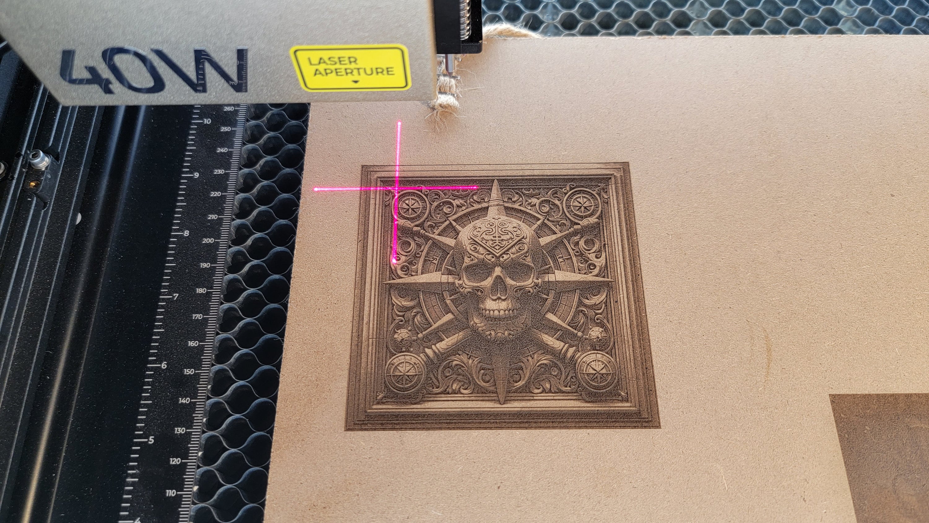 Laser Burn PNG 3D Illusion for Laser Ready Engraving Lightburn Pirate ...