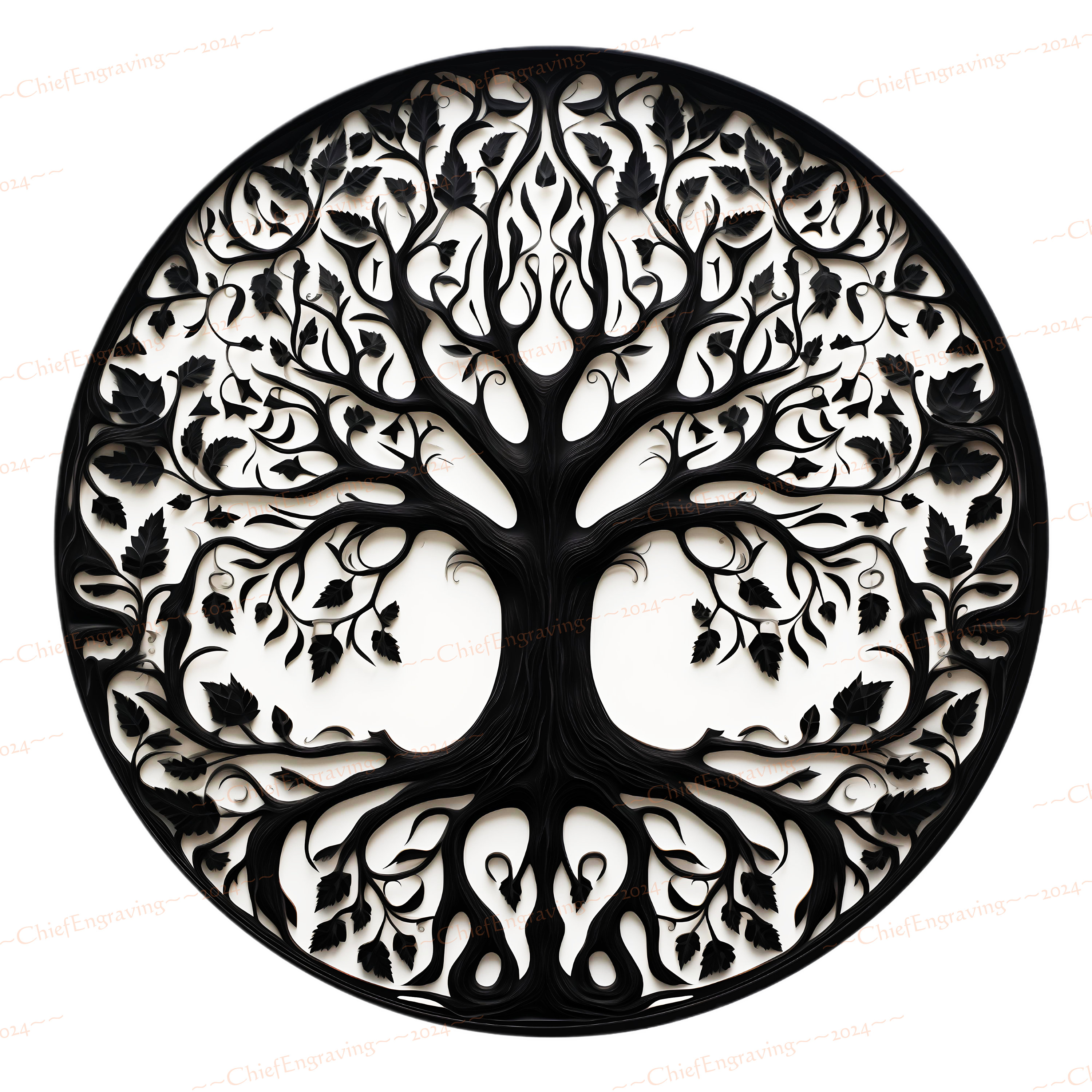 Laser Engraving Files | Circular PNG | Intricate Laser Cut Design File ...