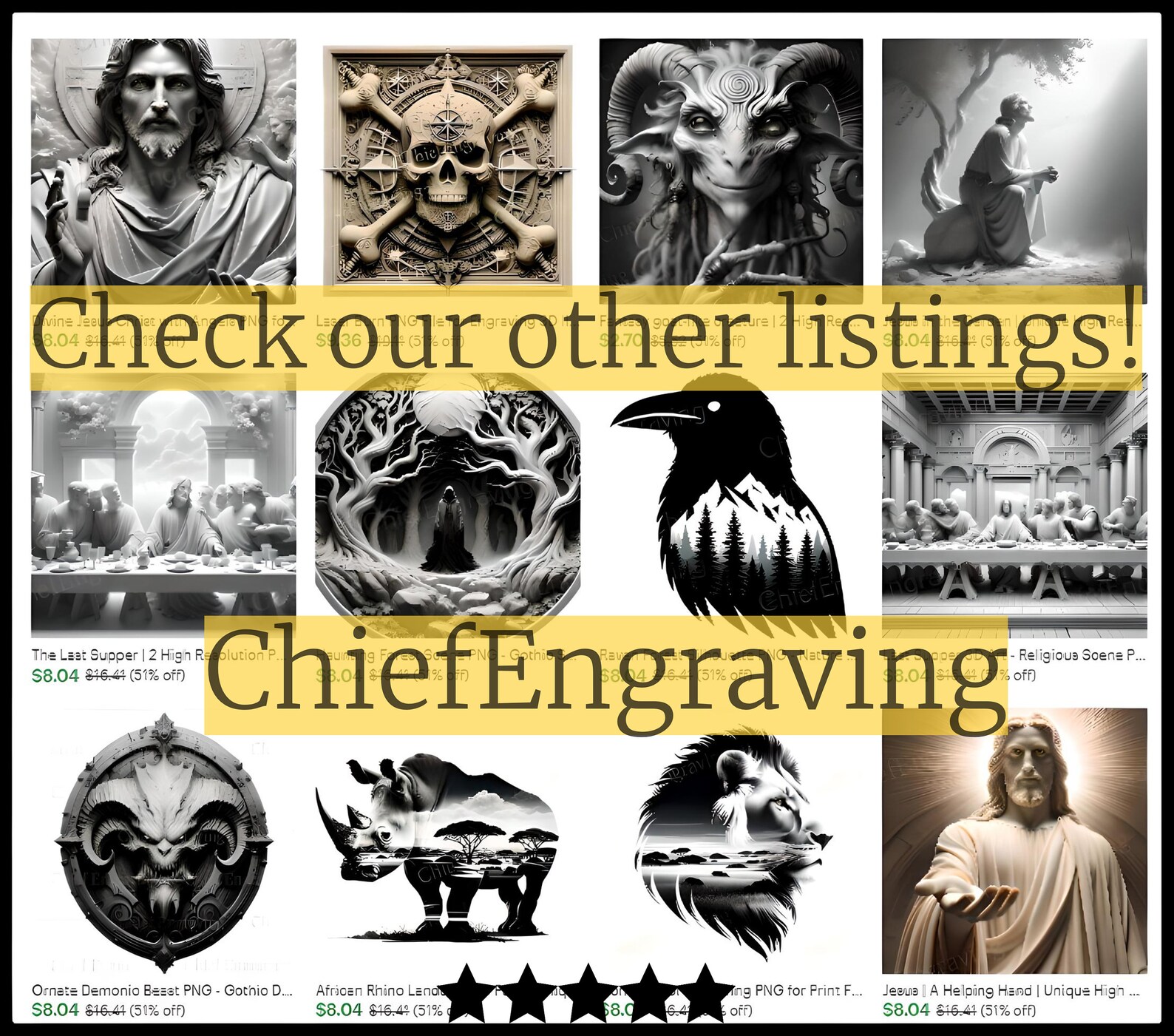 Premium Laser Engraving Art Files, High-res PNG Images for Custom ...