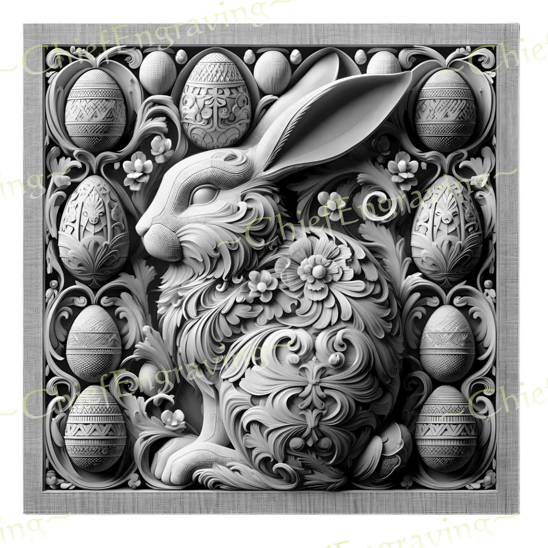 Easter Laser Engraving PNG 3D Illusion Laser Ready File Digital ...