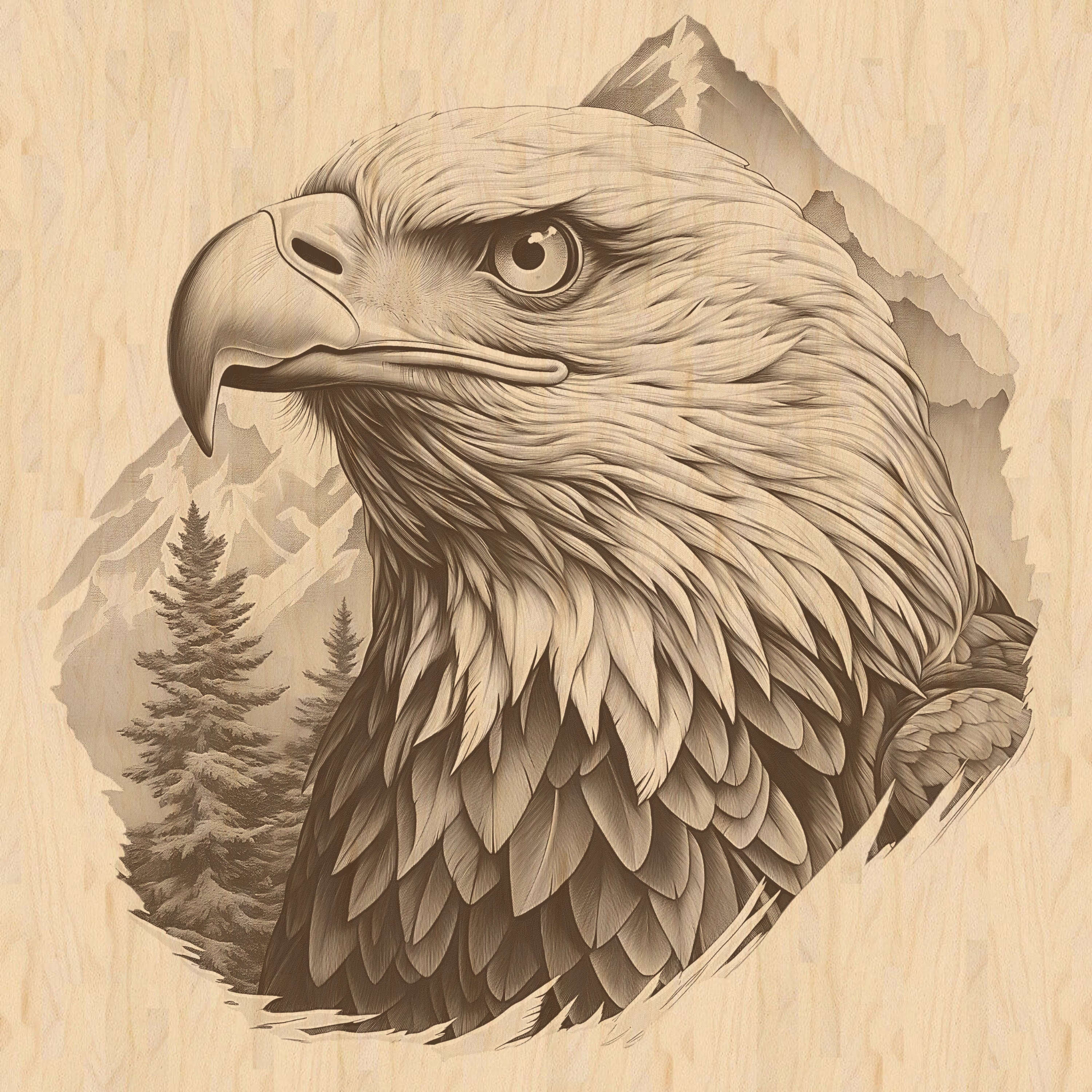 Laser Engraving PNG File | Digital Download Design File | American Bald ...