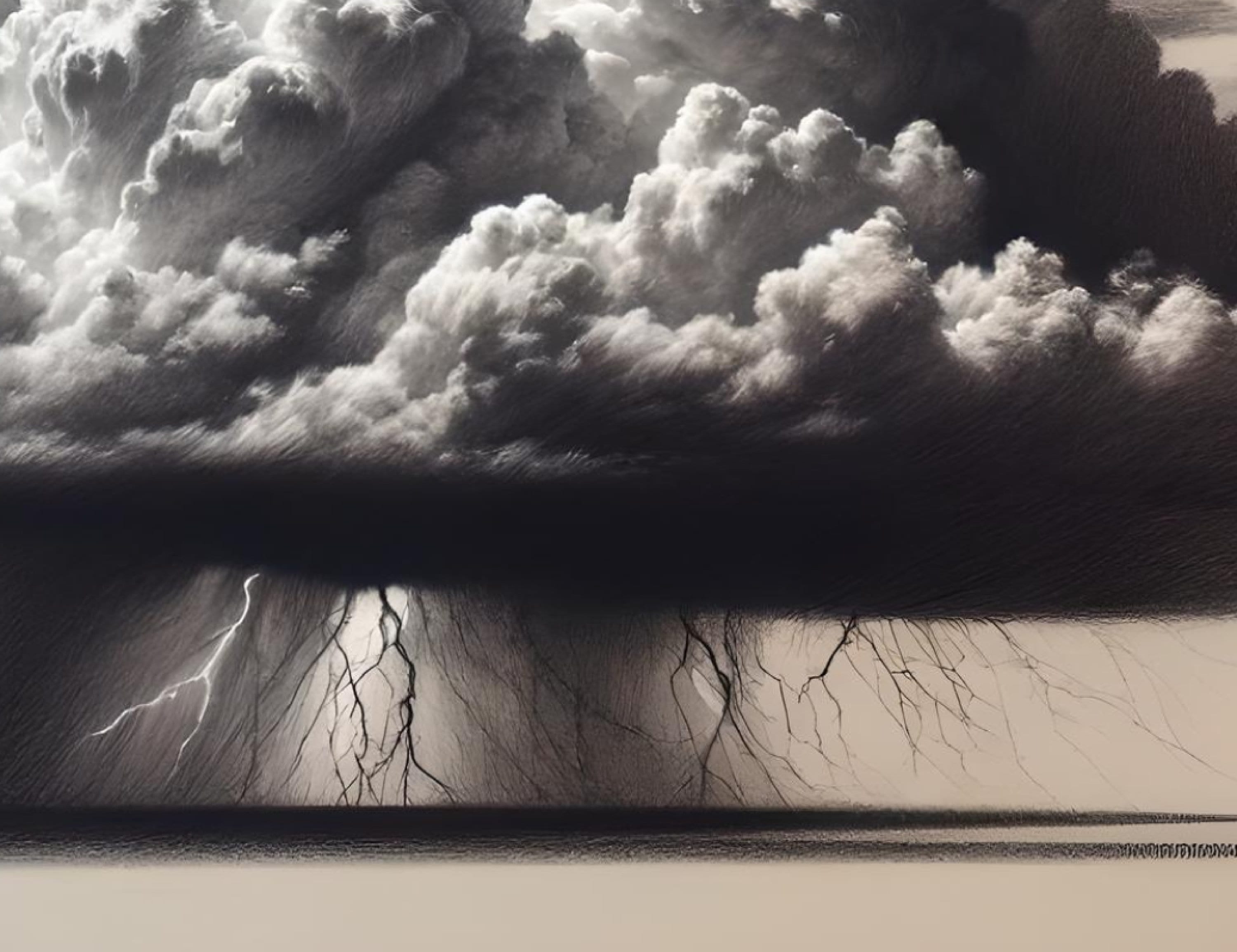 Thunderstorm Laser Engraving PNG, Majestic Lightning & Rain Cloud, DIY ...