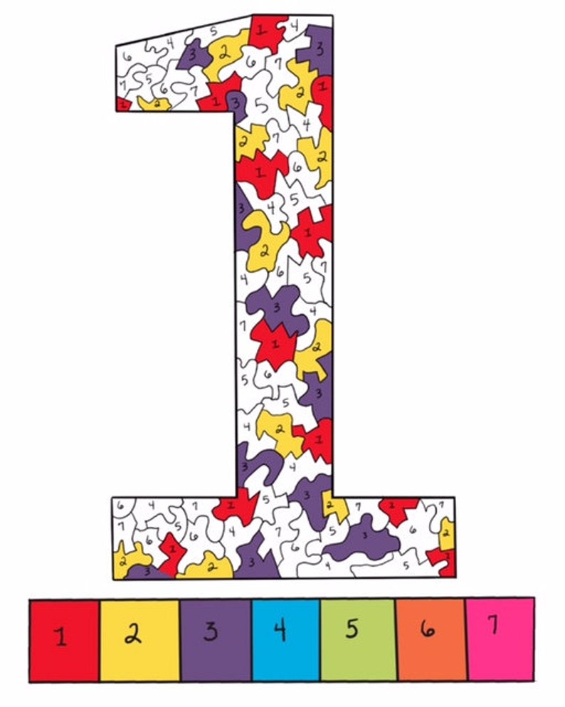 Color by Number Printable | SEL Math Art for Kindergarten & 1st Grade ...