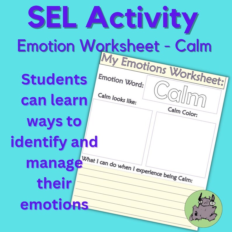 Social Emotional Learning (SEL), Counseling Worksheets-emotion, Feeling ...