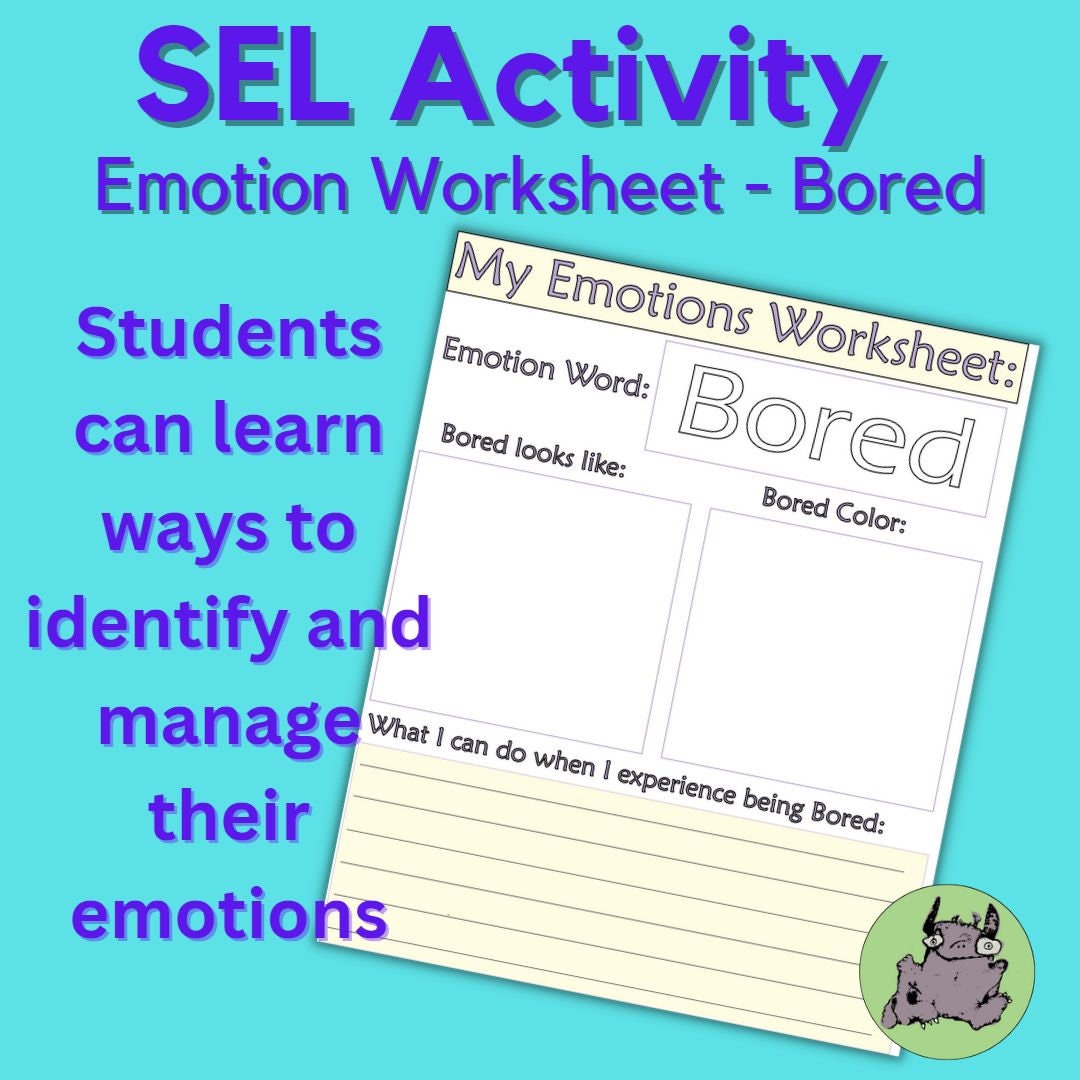 Social Emotional Learning (SEL), Counseling Worksheets-emotion, Feeling ...