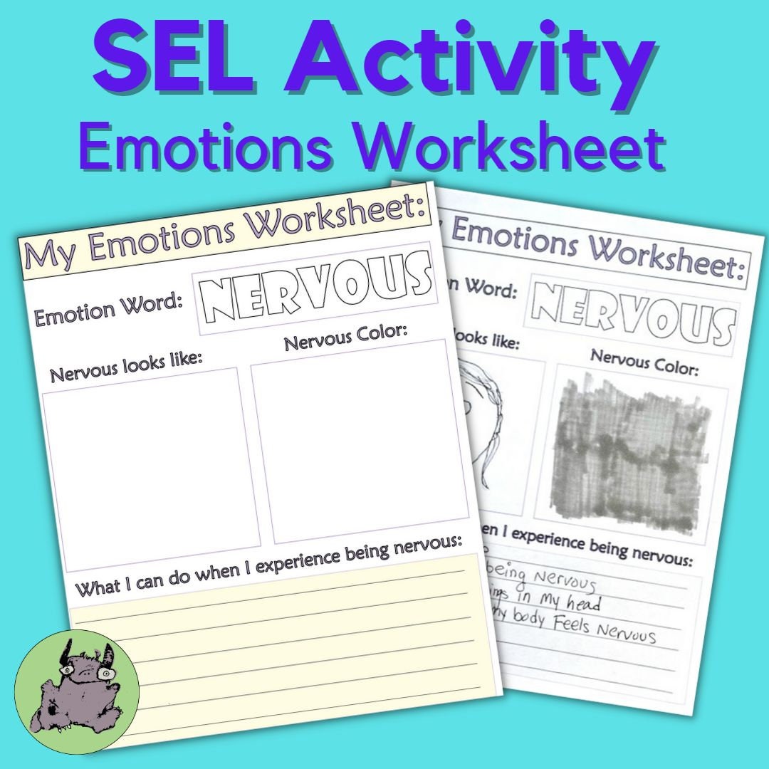 Social Emotional Learning SEL, Counseling Worksheets-emotion, Feeling ...