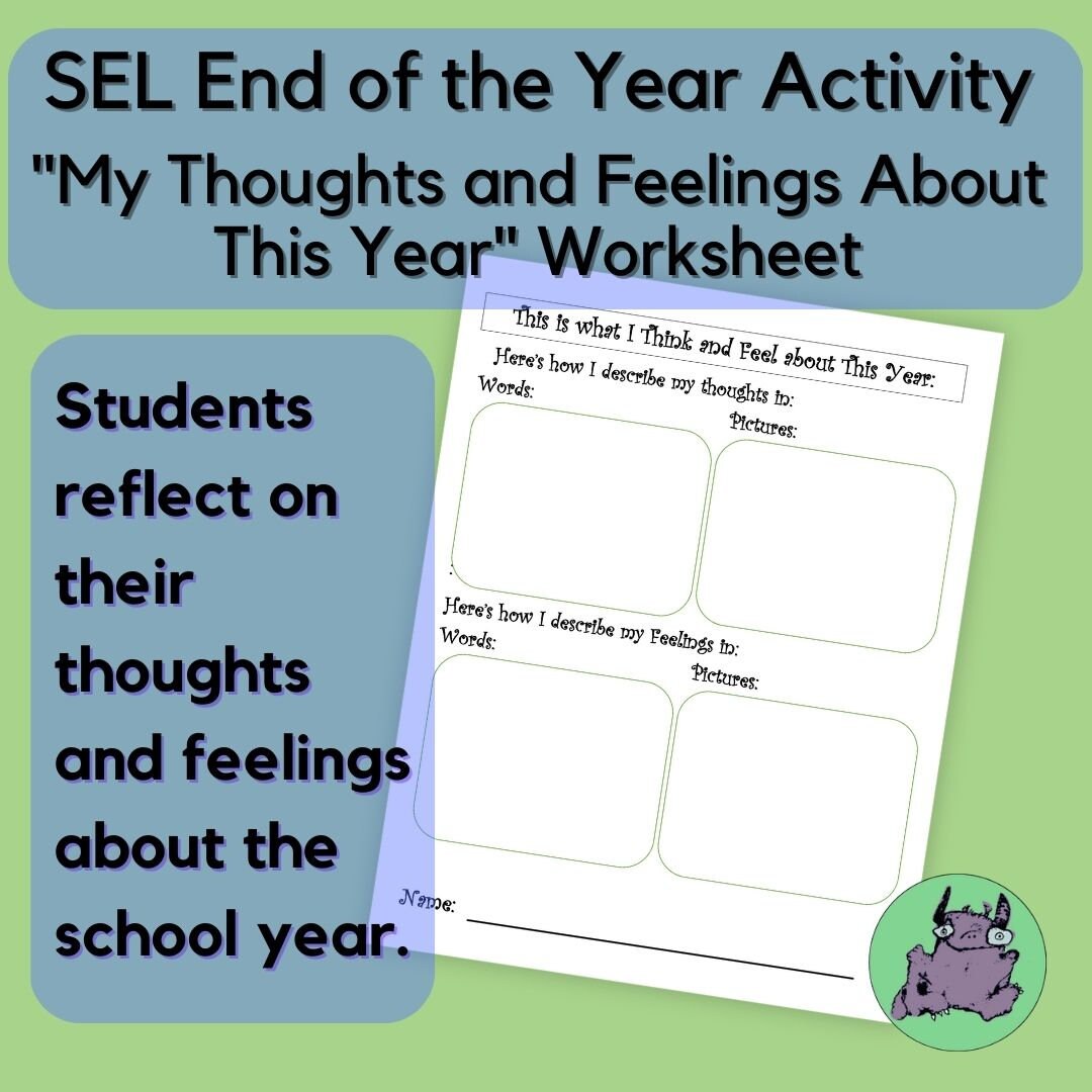 SEL End of Year Counseling Worksheets Bundle for Reflection, Transition ...