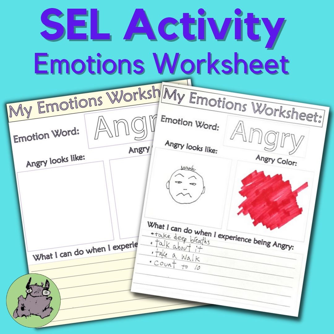 SEL Counseling Worksheets, Emotion, Feeling Identification and ...