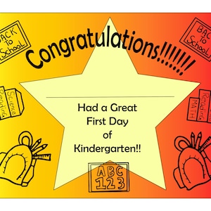 Back to School Activities & Certificates for Kindergarten | Fun ...