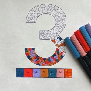 Color by Number Printable | SEL Math Art for Kindergarten & 1st Grade ...