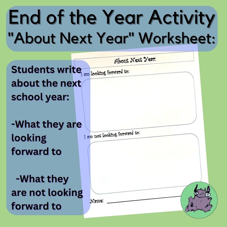 SEL End of Year Counseling Worksheets Bundle for Reflection, Transition ...