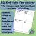 SEL End of Year Counseling Worksheets Bundle for Reflection, Transition ...