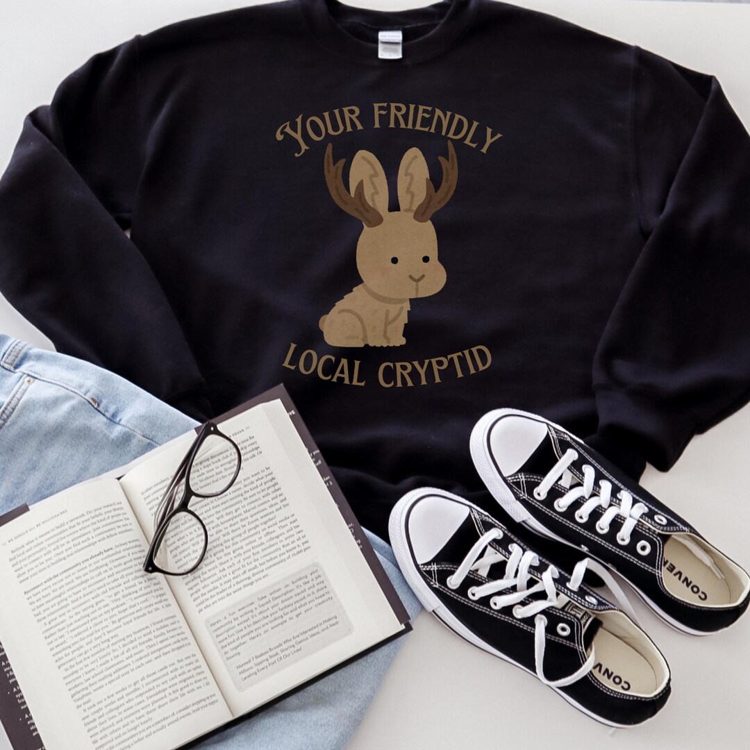 Jackalope Folklore Sweatshirt, Cryptid Sweater, Cryptozoology Shirt ...