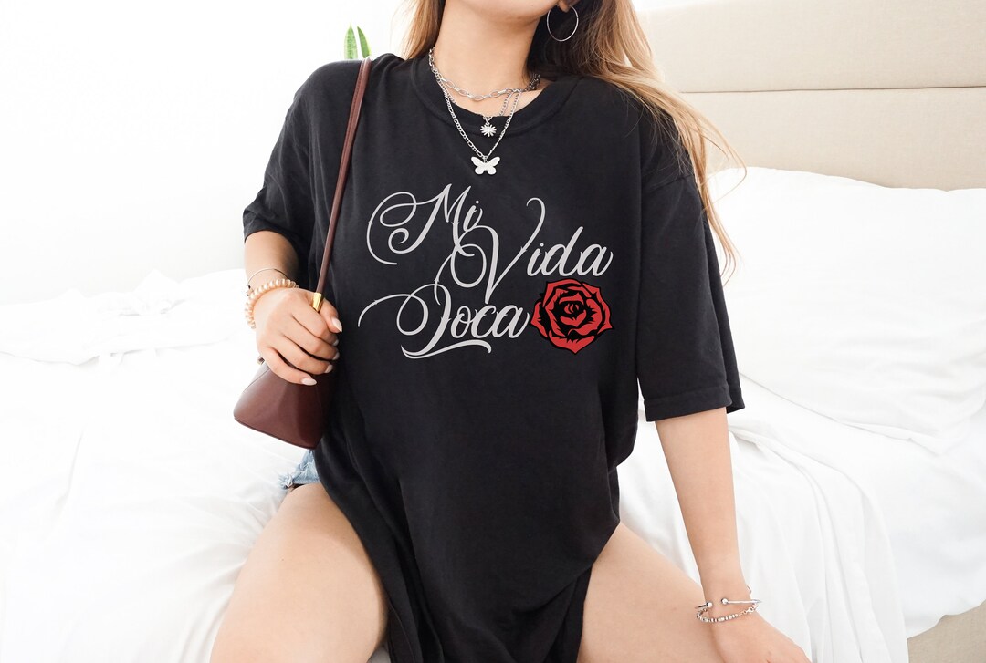 Mi Vida Loca Shirt Chola Style Lowrider Shirt Chicano Tee Street Wear ...
