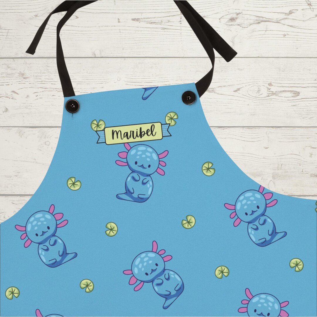 Axolotl Apron, Personalized Chef Gift, Custom Kitchen Accessory - Etsy