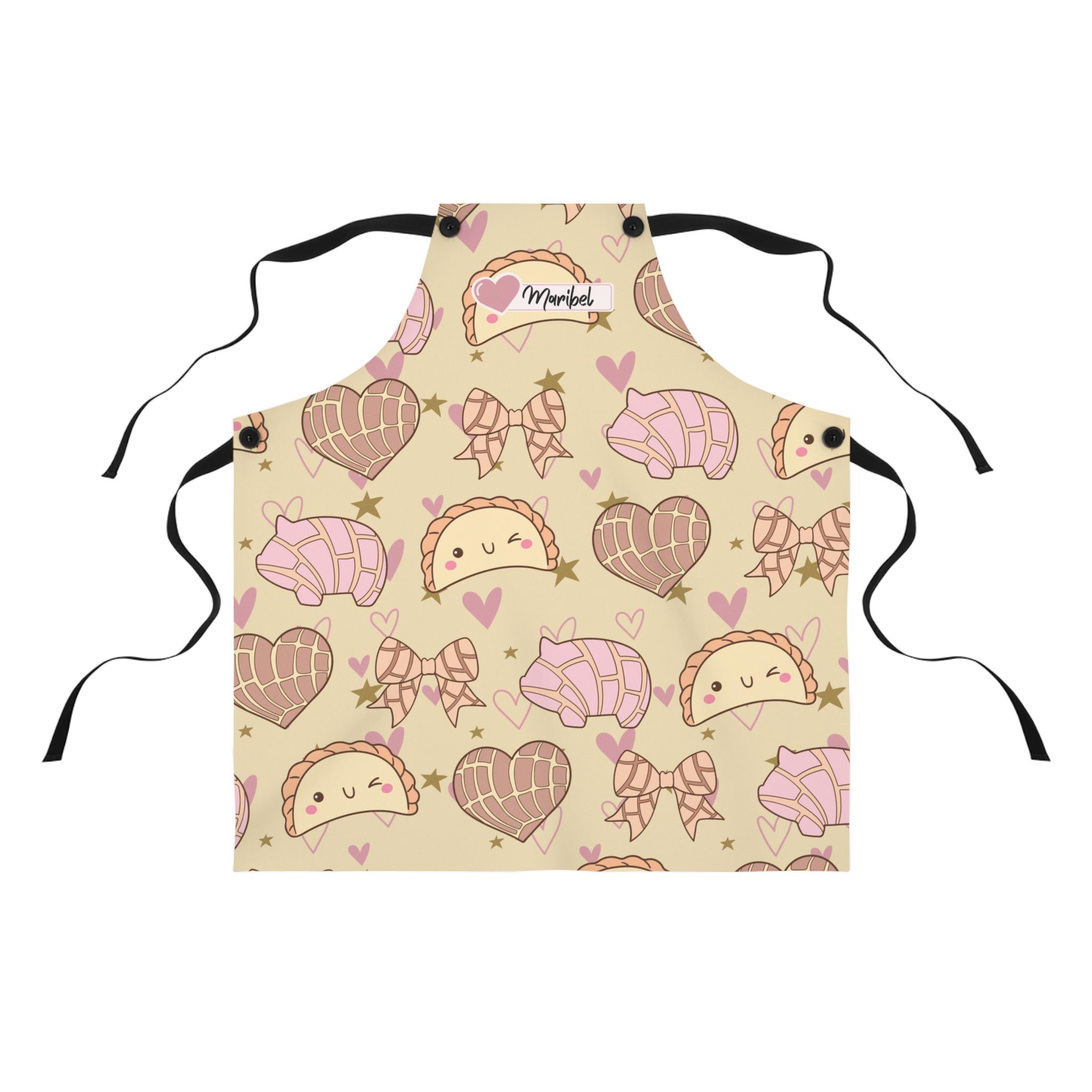 Pan Dulce Concha Custom Apron, Cafecito Y Chisme, Mexican Christmas ...