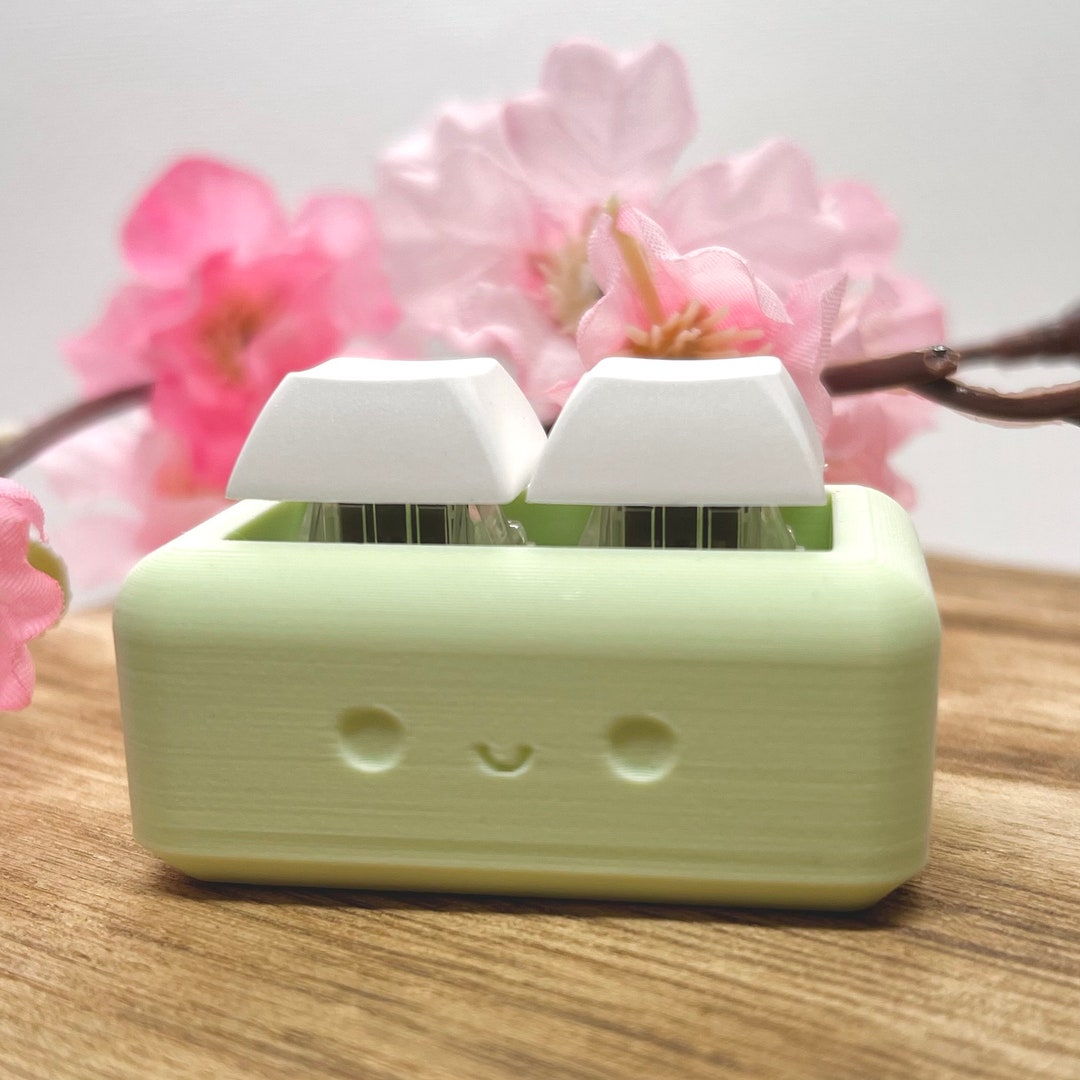 Customizable Double 3D Printed Mechanical Keyboard Fidget Toy Keychain ...