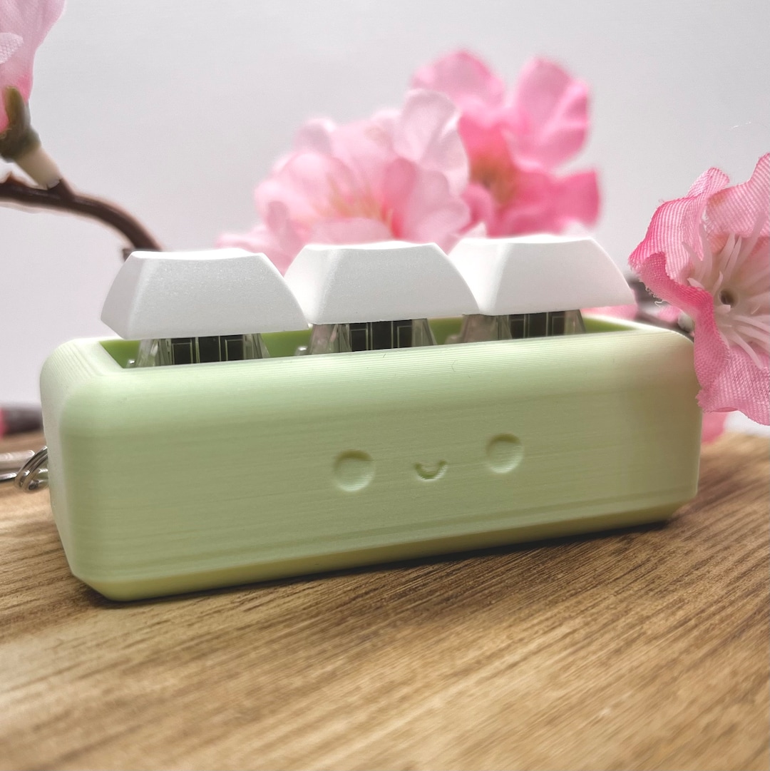 Customizable Triple 3D Printed Mechanical Keyboard Fidget Toy Keychain ...