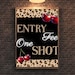Cheetah Party Entry Fee Sign: Bachelorette, Birthday (PDF Download 8 ...
