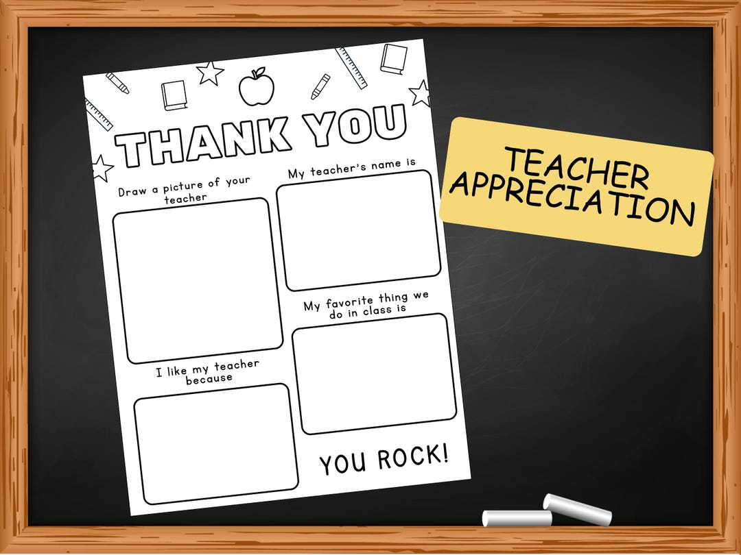 Teacher Appreciation Printable - Teacher Appreciation Week - Thank You ...