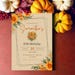 October Marigold Birthday Invitation: Editable Template (digital ...