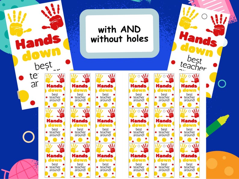 Teacher Appreciation Gift Tags: Printable Thank You Bundle (digital ...