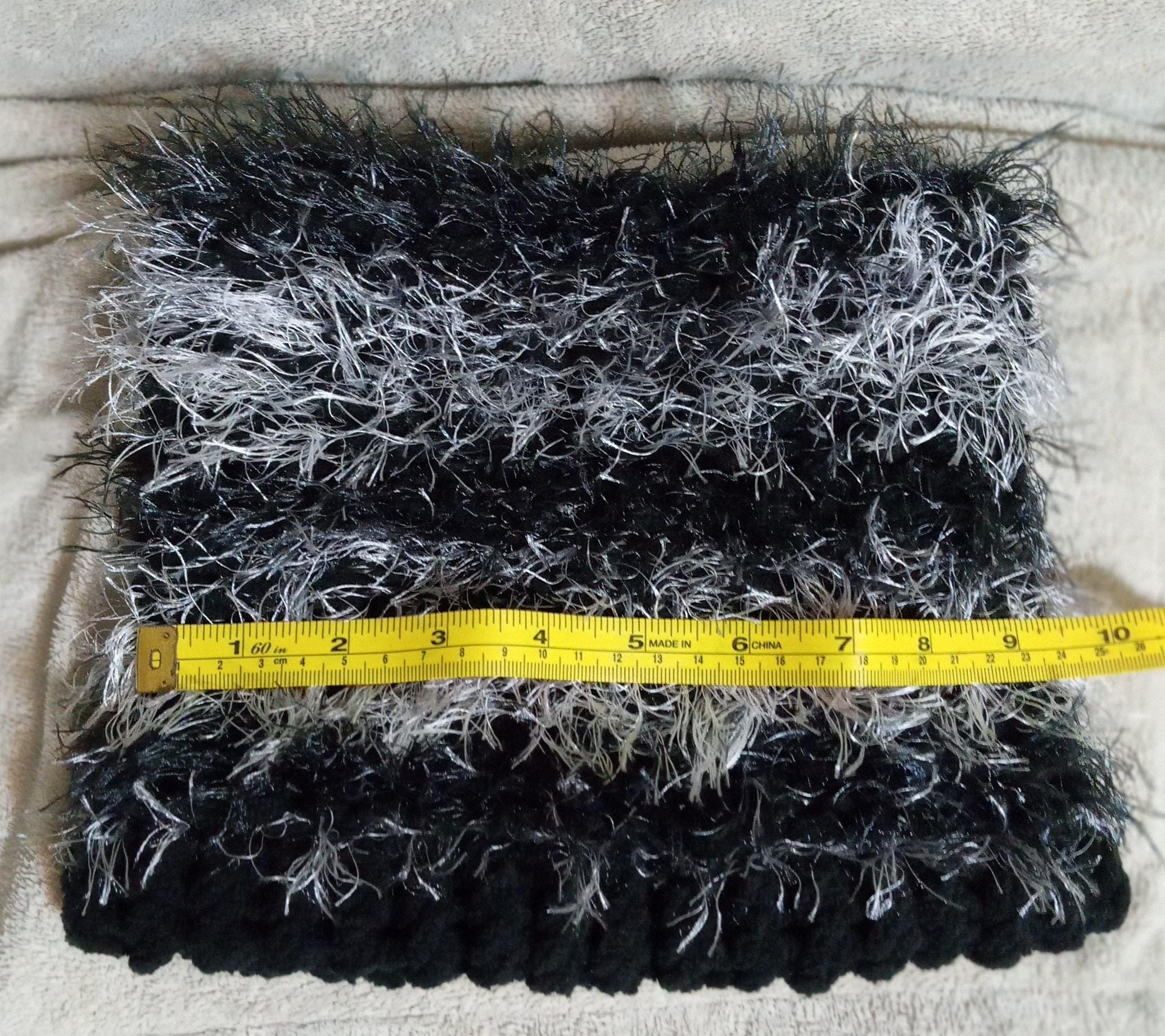 Fuzzy Cat Hat Black and Gray - Etsy